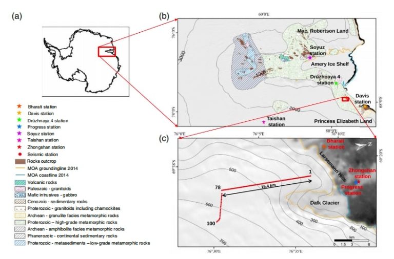 Dense Linear Desk Array Imaging for Antarctic Ice and Crust Analysis